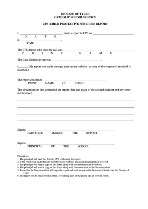 Top 5 Cps Report Form Templates Free To Download In Pdf Format