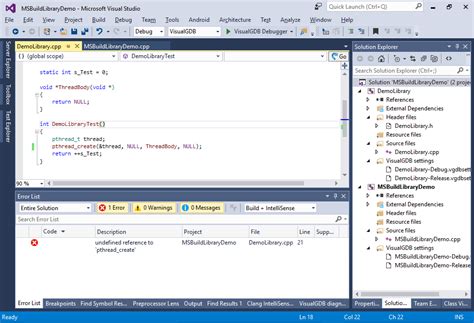 Simplifying Library Development With Exported Settings VisualGDB Tutorials