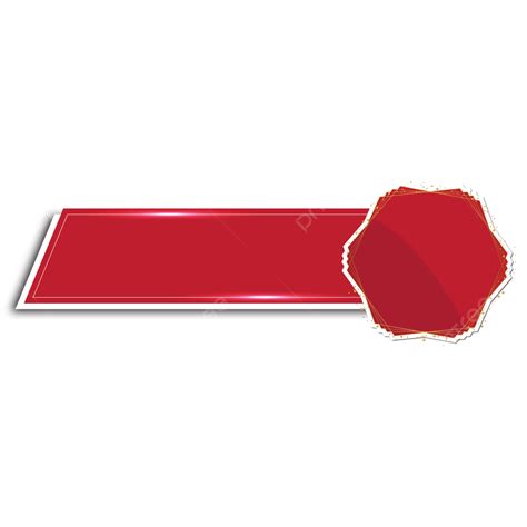 Red Text Box Abstract Shape Banner Islamic Banner Text Box PNG And Vector With Transparent