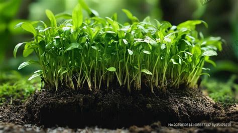 Ai创作图绿色嫩芽 植物生长 土壤 叶子 自然 新生命 春天 生长 嫩芽 蔬菜 昵图网