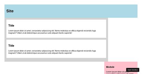 Fix The Sidebar Codesandbox