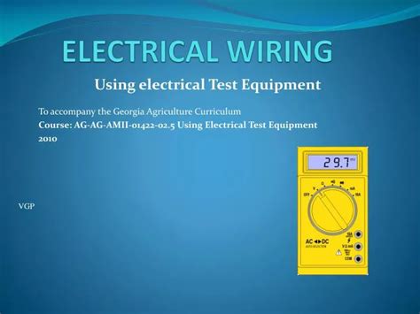 PPT ELECTRICAL WIRING PowerPoint Presentation Free Download ID 2776552