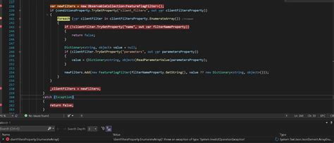 Bug Clientfilters Missing Null Check On