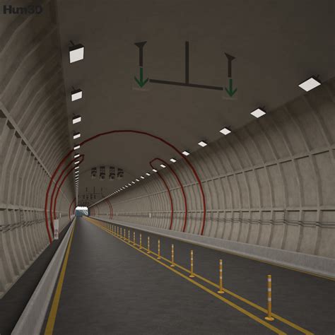 tunnel 3d model architecture on hum3d