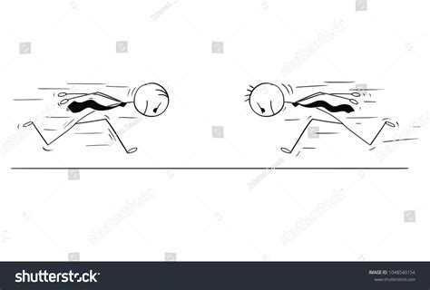 Cartoon Stick Man Drawing Conceptual Illustration Stock Vector Royalty Free