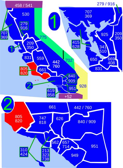 Area Codes 805 And 820 Wikipedia