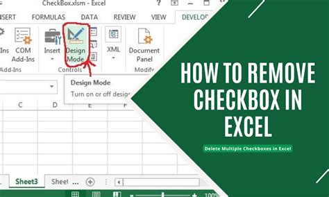 How To Remove Checkbox In Excel Delete Multiple Checkboxes In Excel