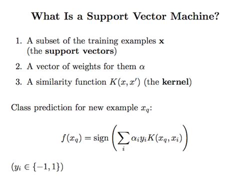 Svm As A Type Of Instance Based Learning Stack Overflow