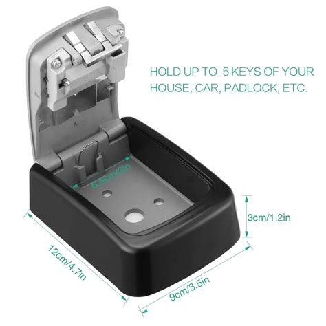 Ключ Сейф наружная цифра настенное крепление комбинация пароль замок алюминиевый сплав Материал