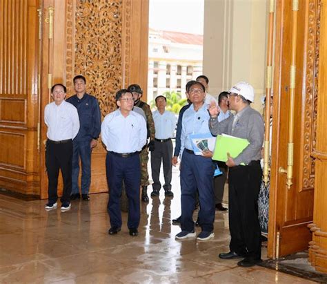 ငလျင်ဘေးဒဏ်ကြောင့် ထိခိုက်ပျက်စီးမှုများဖြစ်ပေါ်ခဲ့သည့် လွှတ်တော်အဆောက
