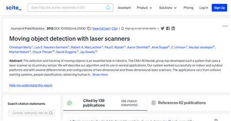 Moving object detection with laser scanners