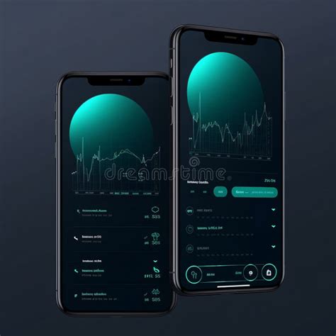 The Phone Screen Displays Various Graphs That Can Display Data And Statistics In Graph Form To