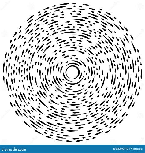 Circular Concentric Segmented Circles Radial Radiating Rings Abstract Geometric Circle Shape