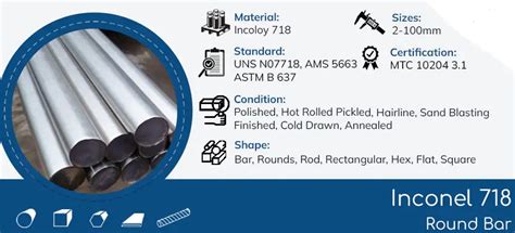 Inconel 718 Round Bar Composition Material Properties Mwalloys