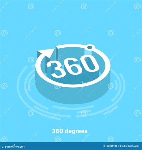 Arrow Curved Into A Circle Degrees Stock Vector Illustration Of Circle Rotation
