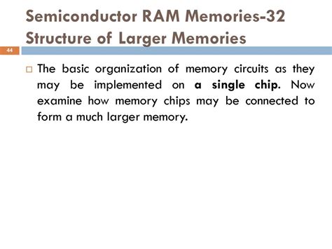 Module-3 Memory Basic memory circuits Organization of the main memory - ppt download