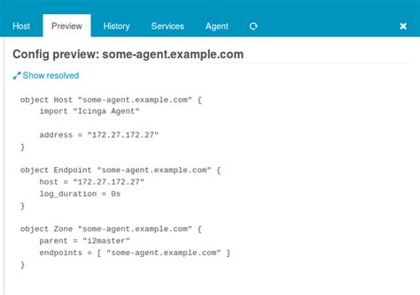 Working With Agents Icinga Director