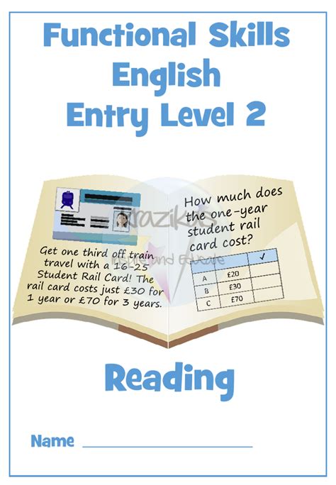 English Functional Skills Entry Level 2 Reading Workbook Inspire And