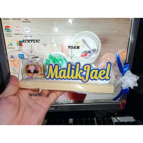 Name Standee Display Letter Standee 1pc Souvenirsandgiveaways Birthday Debut Christening Shopee