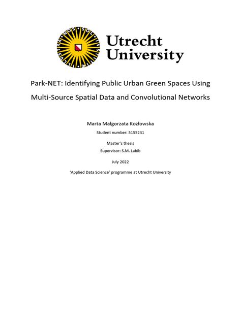 Park Net Identifying Public Urban Green Spaces Using Multi Source Spatial Data And