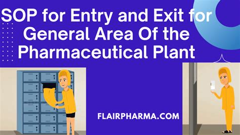Sop For Entry And Exit For General Area Prinj 01 Flair Pharma The