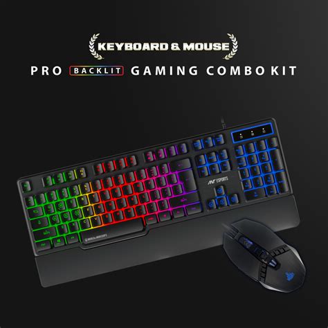 Ant Esports Km500w Gaming Backlit Keyboard Mouse Combo Ant E Sports