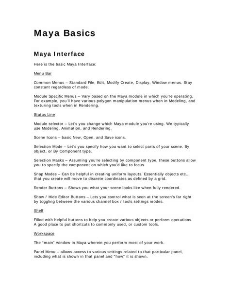 PDF Maya Basics DOKUMEN TIPS