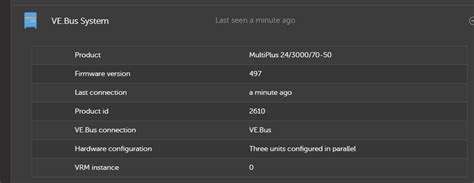 Grid Loss Even Thou The Grid Is Available Multipluss In Parallel Victronenergy