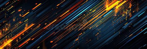 Dynamic Abstract Geometric Overlay Layers In Vibrant Colors And Luminous Patterns Stock