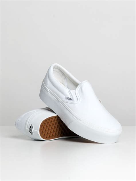 Womens Vans Slip On Stackform White 8 White Slip On Sneakers
