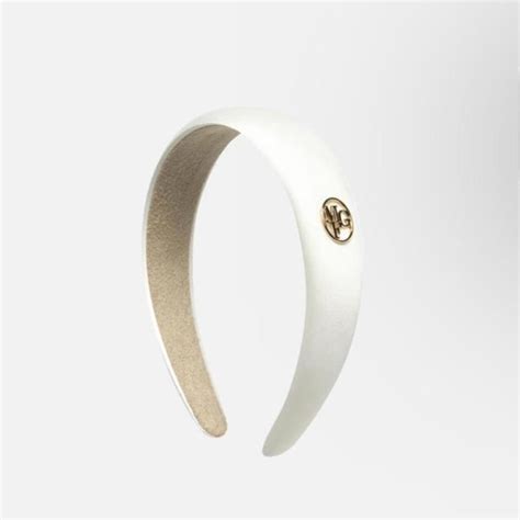 마리떼 마리떼 프랑소와저버 서클로고 새틴 헤어밴드 아이보리 위시버킷