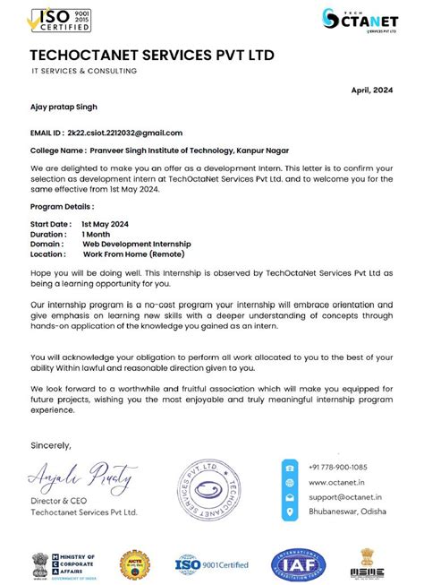 Ajay Pratap Singh On Linkedin Hello Linkedin 🎯 Im Glad To Share That L Got An Opportunity To…