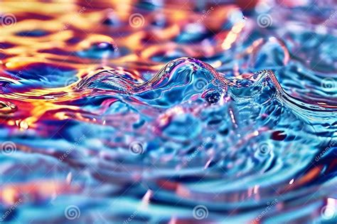 Fluid Dynamics Simulationabstract Holographic Visualization Of F Stock