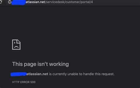 Jira Service Management Shows 500 Error On Help Center Customer