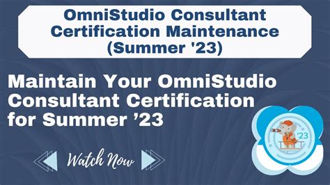Salesforce Trailhead Maintain Your Omnistudio Consultant Certification For Summer 23 Youtube