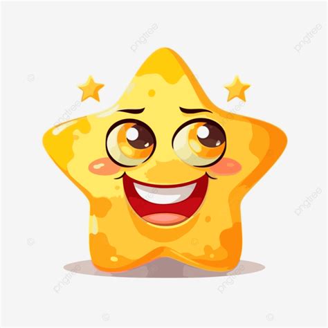 웃는 별 벡터 금빛 이빨로 웃는 밝은 노란색 별 만화 상표 클립 아트 Png 일러스트 및 벡터 에 대한 무료 다운로드 Pngtree