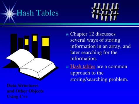 Ppt Hash Tables Storing And Searching Data Powerpoint Presentation