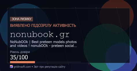 Nonubook Gr попередження чорного списку Довіра 35 100