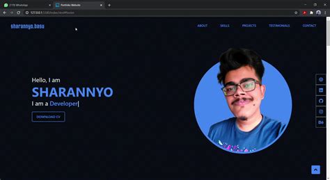 Sharannyo Basu On Linkedin Portfoliowebsite Developer Javascript Personalbranding
