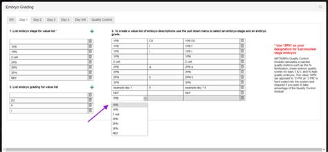 Initial Setup Enter Your Labs Embryo Grading System Artisan Medical Solutions Llc