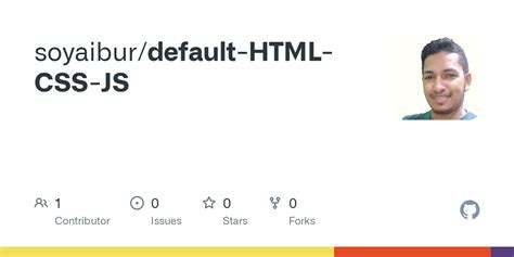 Github Soyaiburdefault Html Css Js
