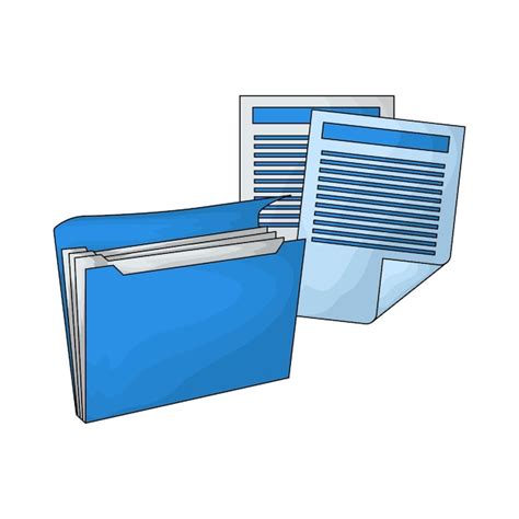 폴더 프리미엄 벡터