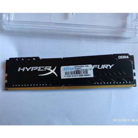 Ram Pc Ddr4 Kingston Hyperx 4g Bus 2666 Shopee Thailand