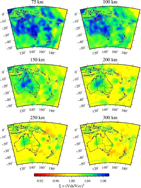 Figure S3 Radial Anisotropy Model Derived From Inversion With A Set Of