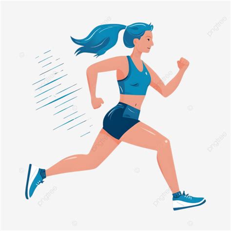 빨리 달리는 소녀 아침 달리기 운영 Png 일러스트 및 이미지 에 대한 무료 다운로드 Pngtree