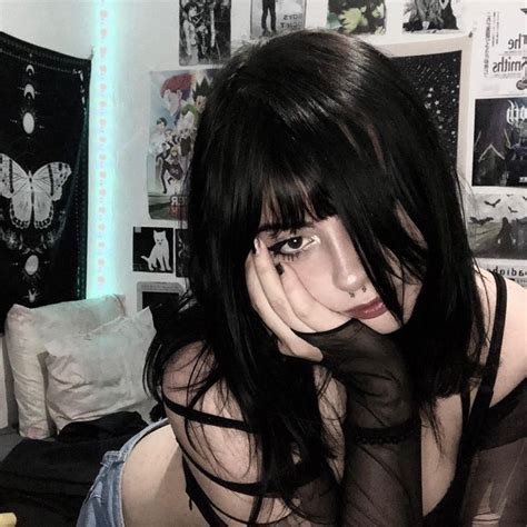 Pin De Danilo Em Pins Criados Por Você Cabelo Goth Rosto Ideias