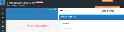 Note The Form Fields Are No Longer Visible For Selection