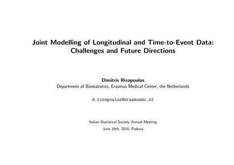 Pdf Joint Modelling Challenges And Future Directions Dokumen Tips