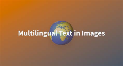 multilingual text in images a hugging face space by vidraft