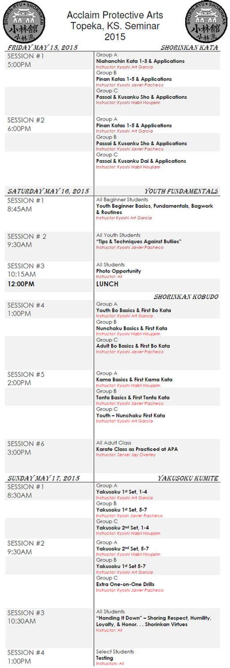 Seminar Shorin Ryu Shorinkan May 15 17 2015 Shorin Ryu Shorinkan Karate And Kobudo Seminar